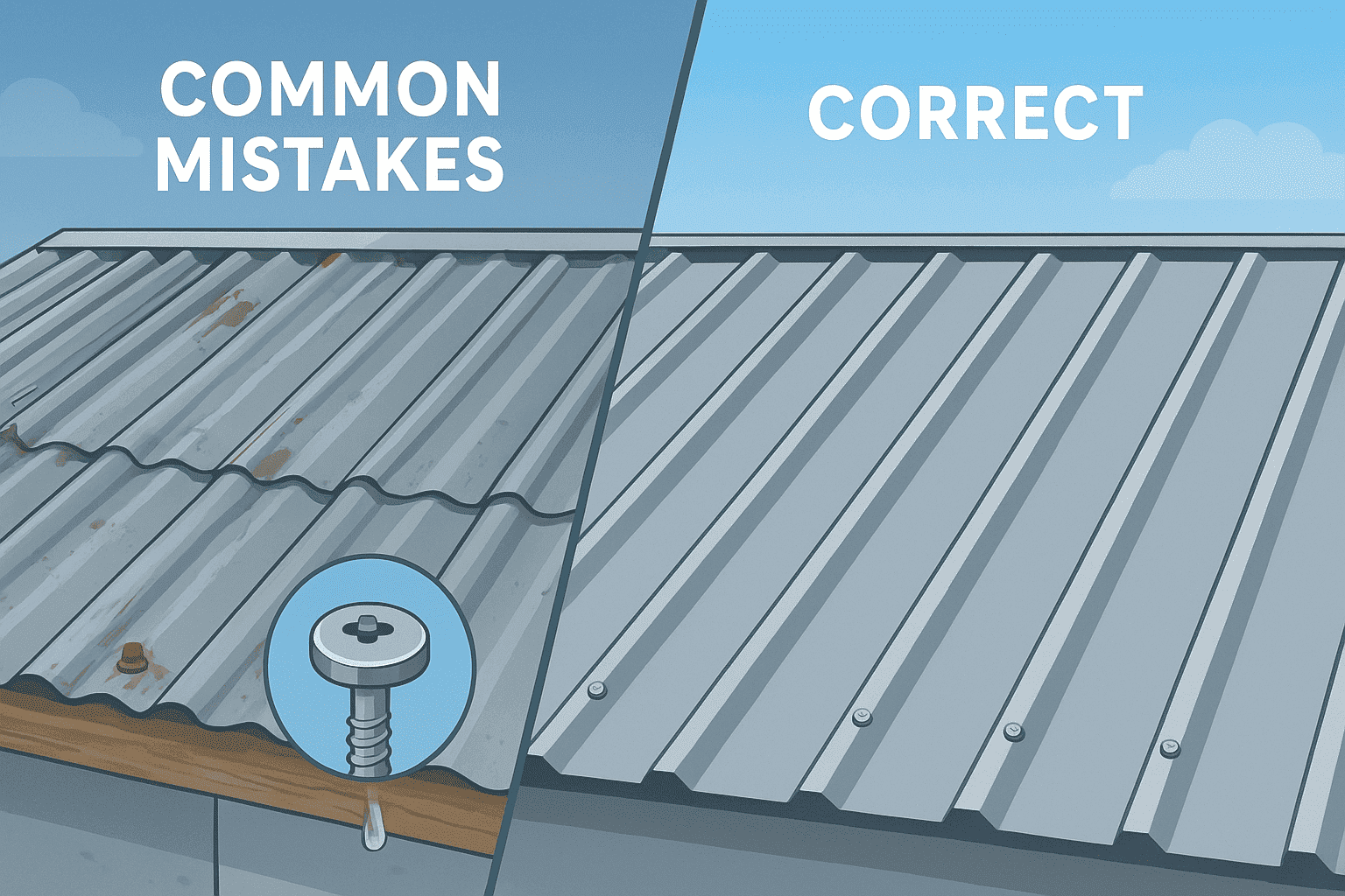 10 Common Roofing Screw Mistakes to Avoid | Roofix